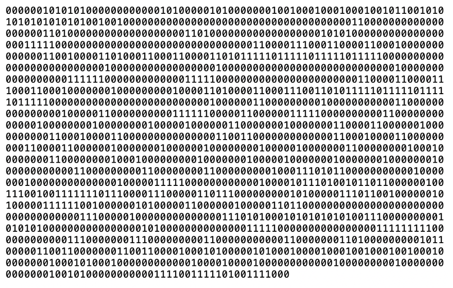 Arecibo Message – data files | Teaching London Computing: A RESOURCE ...