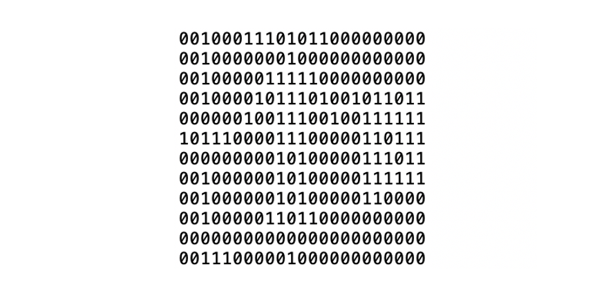 Arecibo Message – data files | Teaching London Computing: A RESOURCE ...