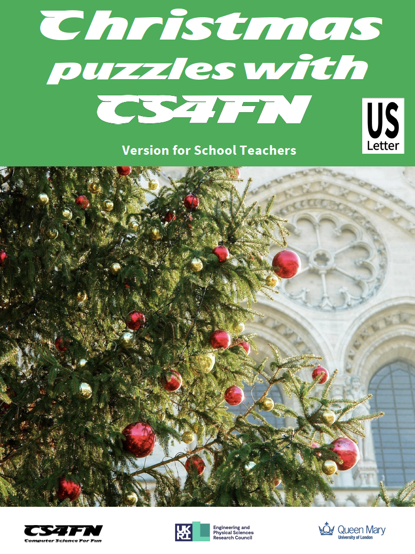 Christmas Puzzles from CS4FN – bumper pack to print (version for school teachers & home ...